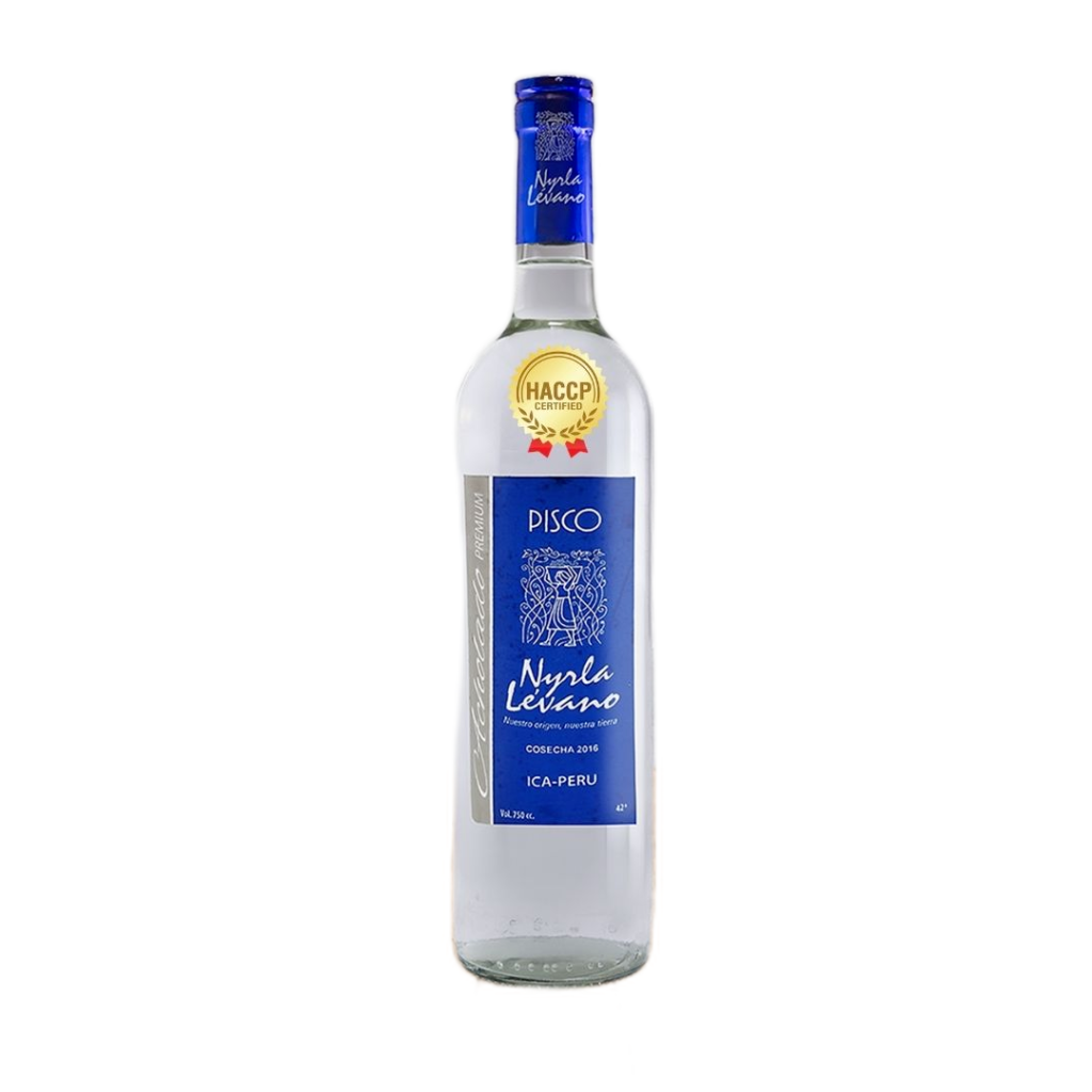 Pisco Puro Acholado Nyrla Levano - Cepas y Copas - Del Valle de Ica