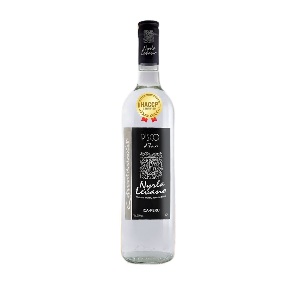 Pisco Puro Quebranta Nyrla Levano - Cepas y Copas - Del Valle de Ica